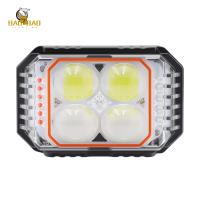 China 80V 4 Beads White Yellow Flashing Multi Color Metal Motorcycle LED Light for sale