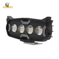 China Red Blue Warning Plastic Project Light White Yellow Dual Color Motorcycle Fog Light for sale