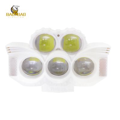 China White Case Red Blue Plastic Project Light White Yellow Flashing Motorcycle Fog Light for sale