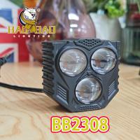 China Big 3 Led Devil Eyes White Yellow Flashing Metal Motorcycle Projector Light for sale