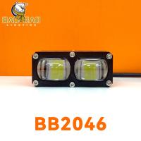 China 25W White Yellow Dual Color Meal Motorcycle LED Light Universal Spotlight for sale