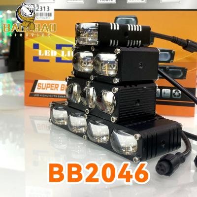 China 25W White Yellow Dual Color Meal Motorcycle LED Light Universal Spotlight for sale