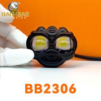 China Devil Eyes White Yellow Dual Color Meal Motorcycle LED Light Headlight Bulb for sale