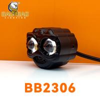 China Devil Eyes White Yellow Dual Color Meal Motorcycle LED Light Headlight Bulb for sale
