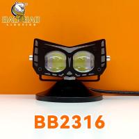 China Multi White Yellow Dual Color Metal Motorcycle Mini Driving Fog Light for sale