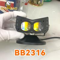 China Multi White Yellow Dual Color Metal Motorcycle Mini Driving Fog Light for sale