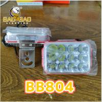 China Suqare White Color Metal Plastic Motorcycle LED Mini Driving Fog Light for sale