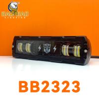 China Heavy Quality Metal White Yellow Dual Color Motorcycle LED Headlight Outdoor Work Light for sale