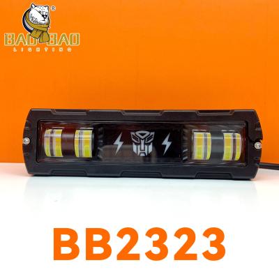 China Heavy Quality Metal White Yellow Dual Color Motorcycle LED Headlight Outdoor Work Light for sale