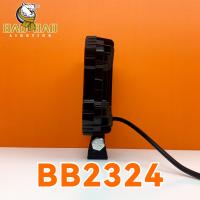 China Universal Metal White Yellow Dual Color Motorcycle LED Headlight Car Work Light for sale