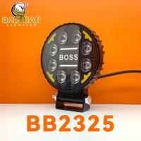 China Universal Metal White Yellow Dual Color Motorcycle LED Headlight Car Work Light for sale