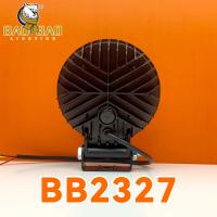 China Universal Metal White Yellow Dual Color Motorcycle LED Headlight Car Work Light for sale