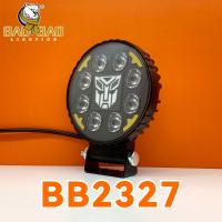 China Universal Metal White Yellow Dual Color Motorcycle LED Headlight Car Work Light for sale