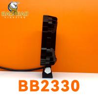 China Square Red Yellow White Flashing Dual Color Motorcycle LED Headlight Car Work Light for sale