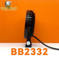 China Circle Red Yellow White Flashing Dual Color Truck LED Headlight 4x4 Car Offroad Work Light for sale