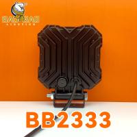 China Square Yellow White Flashing Dual Color Truck LED Headlight 4x4 Car Offroad Work Light for sale