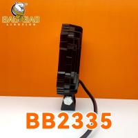 China Square 80V Yellow White Flashing Red Warning Truck LED Headlight 4x4 Offroad Work Light for sale