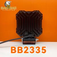 China Square 80V Yellow White Flashing Red Warning Truck LED Headlight 4x4 Offroad Work Light for sale