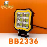 China Square 80V Yellow White Flashing Red Warning Truck LED Headlight 4x4 Offroad Work Light for sale