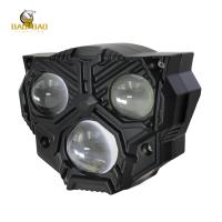 China 3 LED 80V Yellow White Flashing Red Warning Motorcycle Truck LED Headlight Work Light for sale