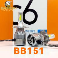 China C6 H4 White Yellow Dual Color Universal LED Headlight Bulb For Motorcycle Spare Parts for sale