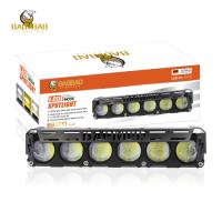 China Full Aluminum White Yellow Dual Color Flash 2 Eyes 3 Eyes LED Headlights For Motorcycle for sale