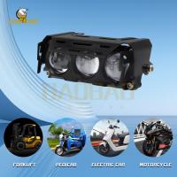 China Full Aluminum White Yellow Dual Color Flash 2 Eyes 3 Eyes LED Headlights For Motorcycle for sale
