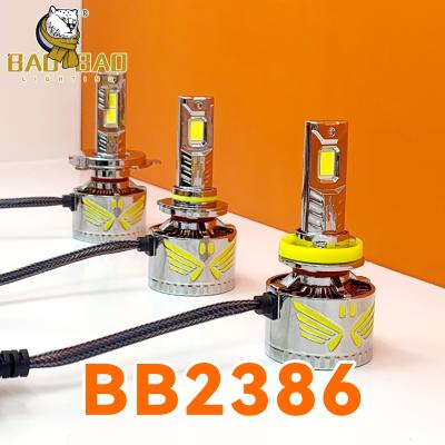 China Golden Iron Metal LED Headlight Bulb Waterproof H4 H7 H11 9006 9005 LED Headlamp For Car for sale