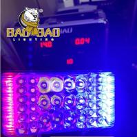 China 36 Bulb Iron Back White Red Blue Flash Police Light LED Headlights For CG For HAOJUE for sale