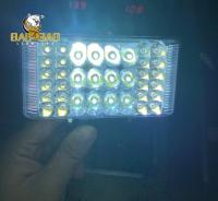 China 36 Bulb Iron Back White Red Blue Flash Police Light LED Headlights For CG For HAOJUE for sale