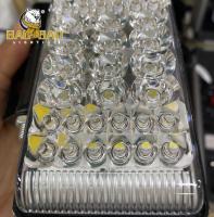 China 36 Bulb Iron Back White Red Blue Flash Police Light LED Headlights For CG For HAOJUE for sale