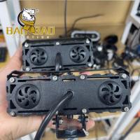 China 40 Watts 50 Watts Full Metal Red Devil Eyes White Yellow Dual Color Motorcycle LED Fog Light for sale