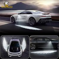 China 2 Pcs Mirror Angel Wing LED Projector Lamp Decoration Parts For Auto Parts for sale