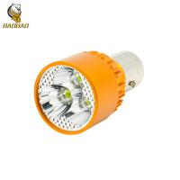 China 15W Metal Golden Case White Steady Color 3 Lens H4 BA20D Motorcycle Mini Driving Headlamp for sale