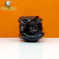 China Plastic 13 Watts 2 Lens Red Devil Eyes lion Shape White Yellow Flashing Dual Color 12V Mini Driving Light LED Headlights for sale