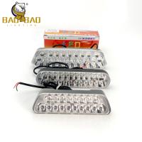 China Aluminum Mini Driving Light White Yellow Dual Color halo Round Headlight for Motorbikes Motorcycle Parts for sale