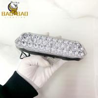 China Aluminum Mini Driving Light White Yellow Dual Color halo Round Headlight for Motorbikes Motorcycle Parts for sale
