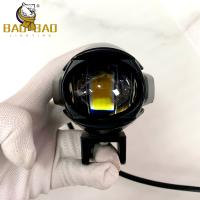 China 2 Eyes 4 Eyes High Power White Yellow Dual Color Heavy Iron Mini Driving Fog Lights for Bike Motor Modification Lighting Systems for sale