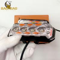 China 20 Watts Aluminum Red Blue Warning 3 Eyes 4 Eyes White Yellow Flashing 3 Wires Mini Fog Light for Motorcycle for Bike Parts for sale