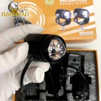 China 2pcs White Yellow Flashing 20 Watts Aluminum Mini Driving Light Universal LED Front Fog Light for Bike Motorcycle Spare Parts for sale