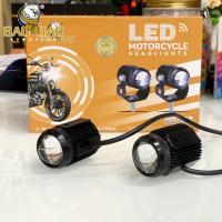 China 2pcs White Yellow Flashing 20 Watts Aluminum Mini Driving Light Universal LED Front Fog Light for Bike Motorcycle Spare Parts for sale