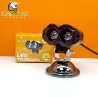 China 2 Eyes Plastic Body 12V White Yellow Dual Color Flashing Mini Driving Fog Light For Bike Parts for sale