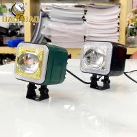 China Aluminum White Yellow Flashing 12V 24V Motorcycle Spotlight RGB Ring LED Fog Light for sale