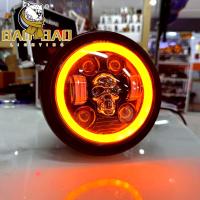 China Aluminum 12V 5.75 Inch Motorcycle Front LED Headlight For HONDA CG CN GN CD70 for sale