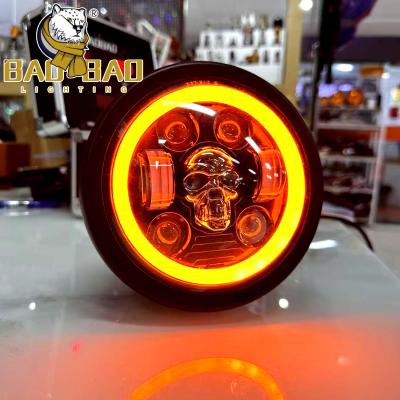 China Aluminum 12V 5.75 Inch Motorcycle Front LED Headlight For HONDA CG CN GN CD70 for sale