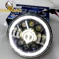 China 7 Inch White Yellow Motorcycle LED Headlight 12V Waterproof IP67 for sale