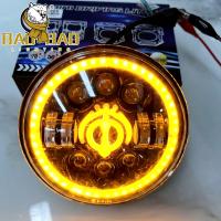 China 7 Inch White Yellow Motorcycle LED Headlight 12V Waterproof IP67 for sale