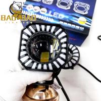 China Motorcycle LED Headlight White Yellow RGB Metal Mini Driving Light for sale