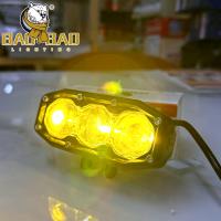 China 40W White Yellow LED Motorcycle Headlight with 3-Lens Projector for sale