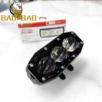 China 40W White Yellow LED Motorcycle Headlight with 3-Lens Projector for sale